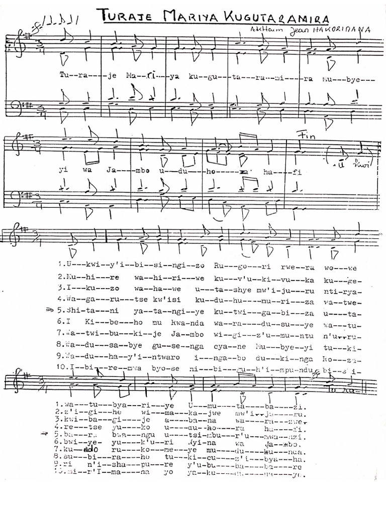 Turaje Mariya Kugutaramira Padiri Jean Hakorimana | PDF