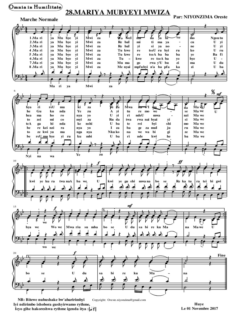 Mariya Mubyeyi Mwiza | PDF