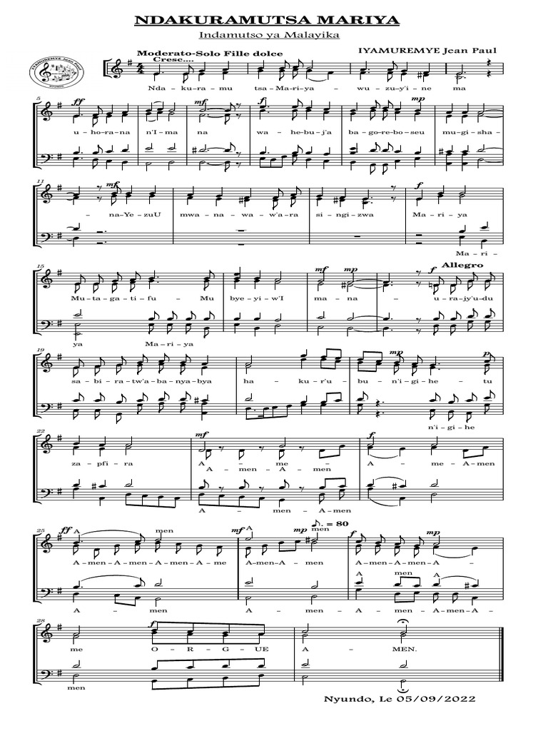 Ndakuramutsa Mariya | PDF