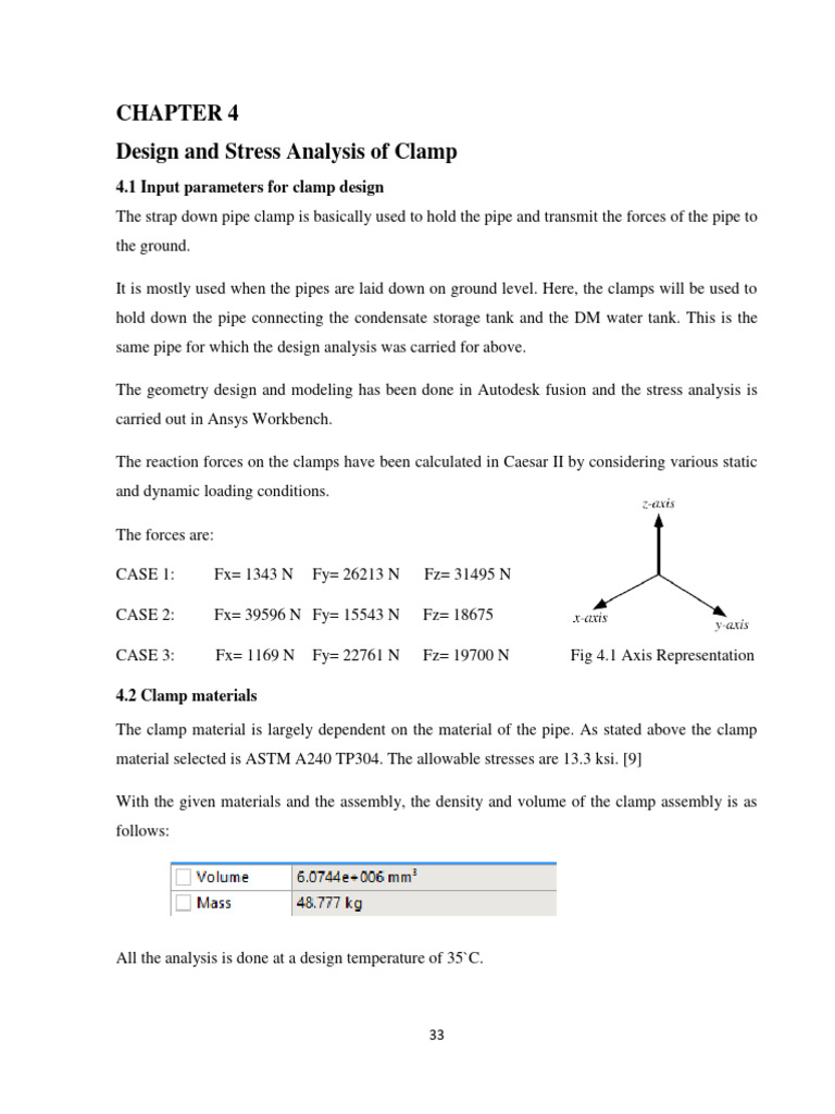 Sample Report - Pipe Clamp | Download Free PDF | Stress (Mechanics ...