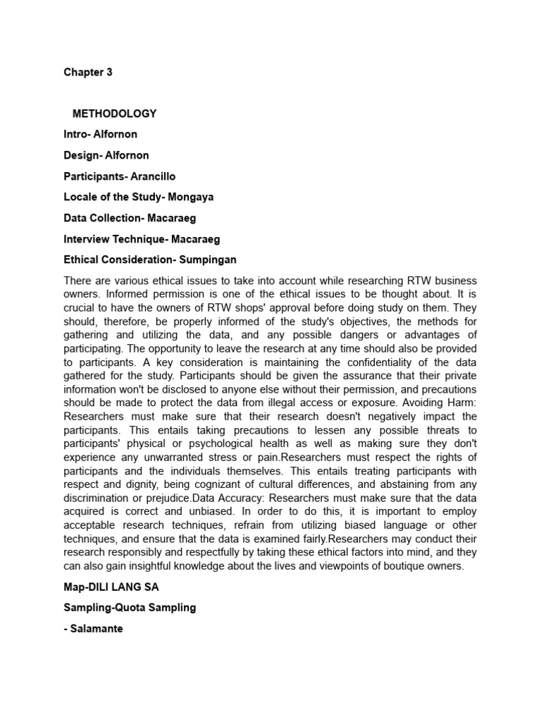 Chapter 3 Research | PDF | Sampling (Statistics) | Cognition