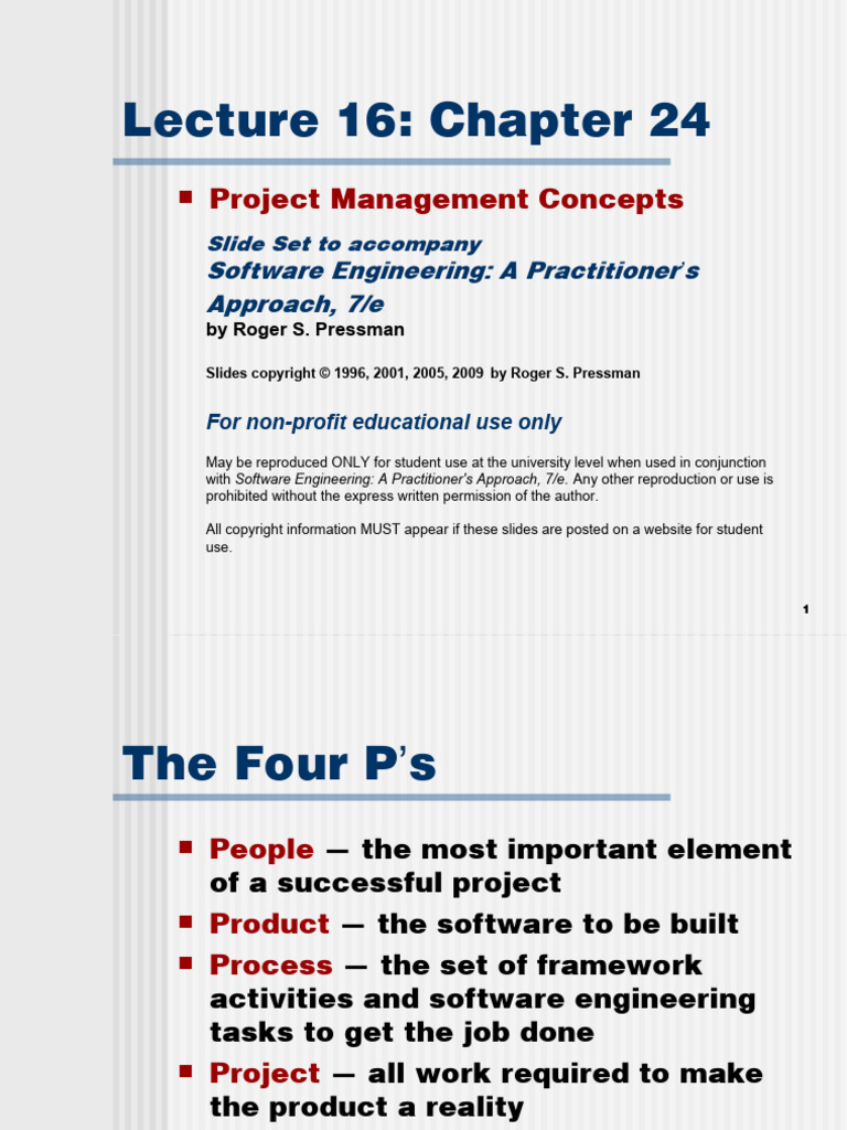 Dokumen - Tips 1 Lecture 16 Chapter 24 Project Management Concepts ...