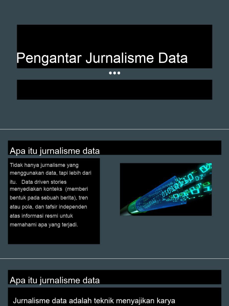 Pengantar Jurnalisme Data dan Tekniknya | PDF