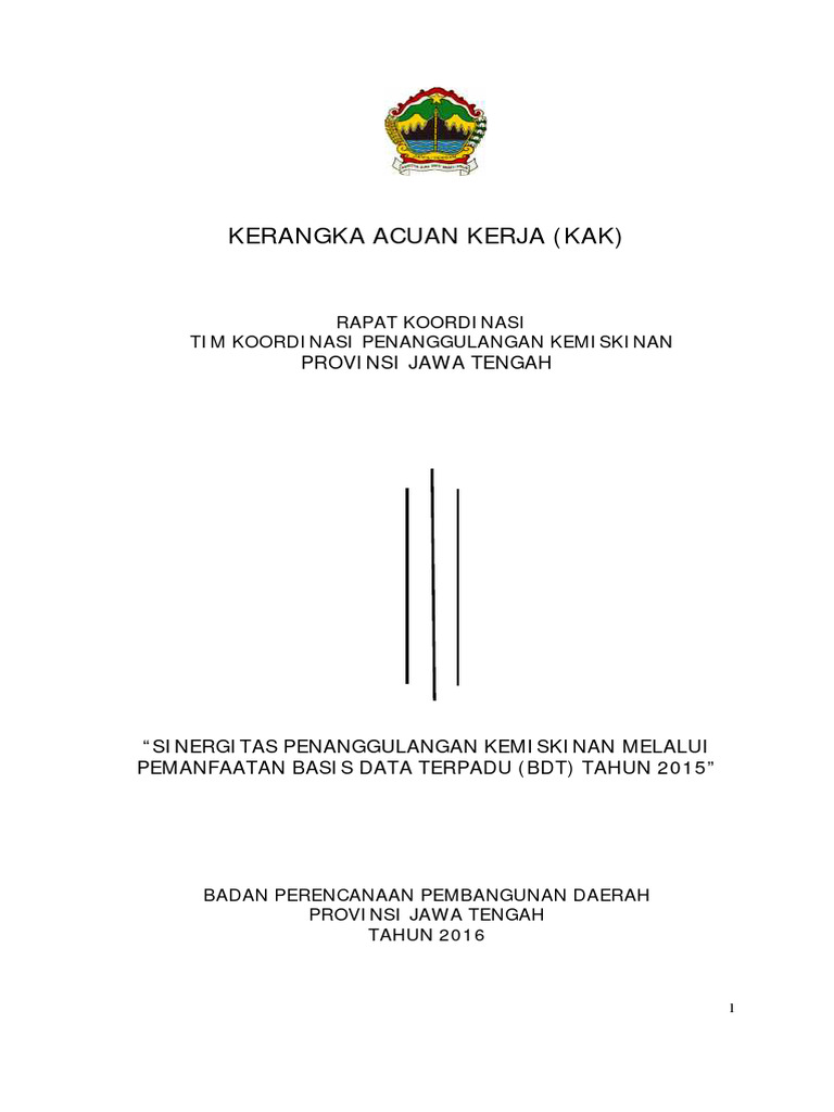 Sinergi Penanggulangan Kemiskinan Jateng 2016 | PDF | Bisnis | Pengembangan Diri