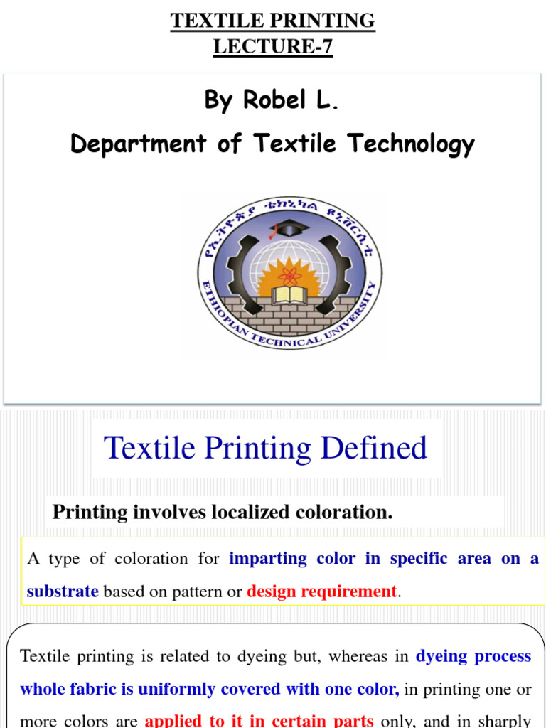 7 - Introduction To Textile Printing | PDF | Home & Garden | Art