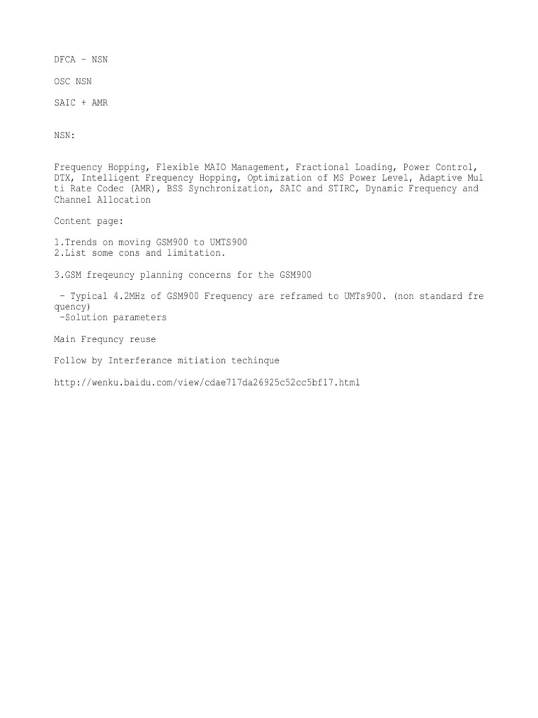 Frequency Planning | PDF