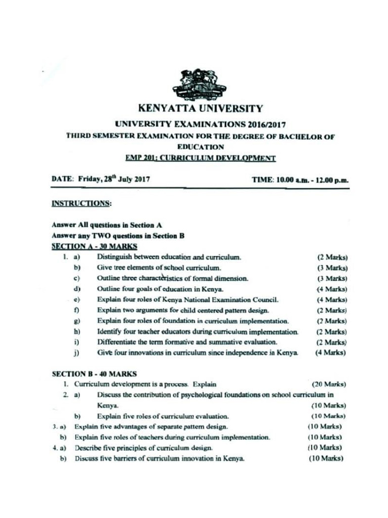 EMP 211 Past Papers by LECTOR ABUYA | PDF