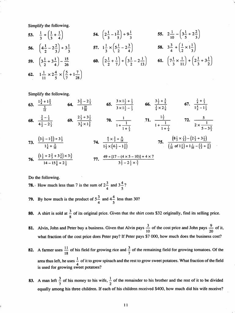 Decimals and Fractions | PDF