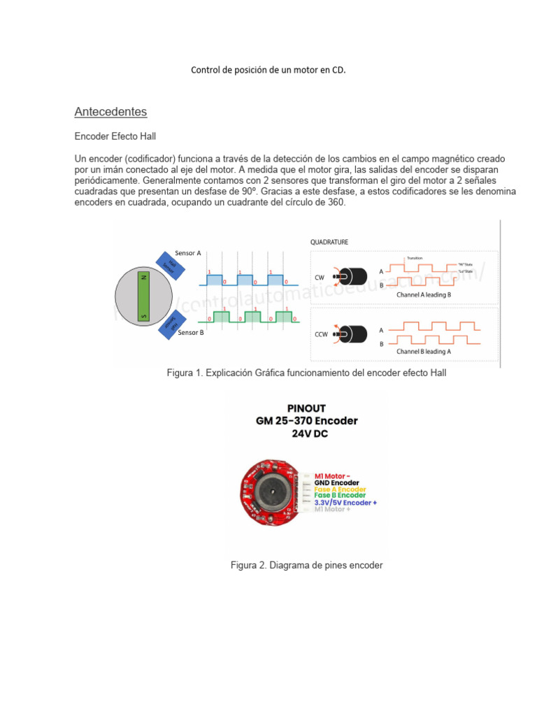 Control de posición de un motor en CD | PDF