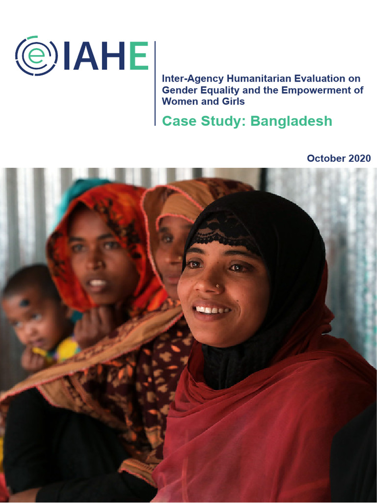 The Inter-Agency Humanitarian Evaluation (IAHE) On Gender Equality and ... The Inter-Agency Humanitarian Evaluation (IAHE) On Gender Equality and ...
