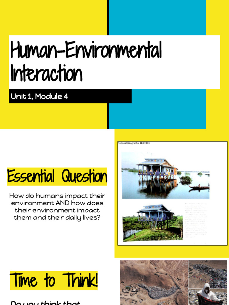 Human-Environmental Interaction Guide | PDF | Natural Environment | Human