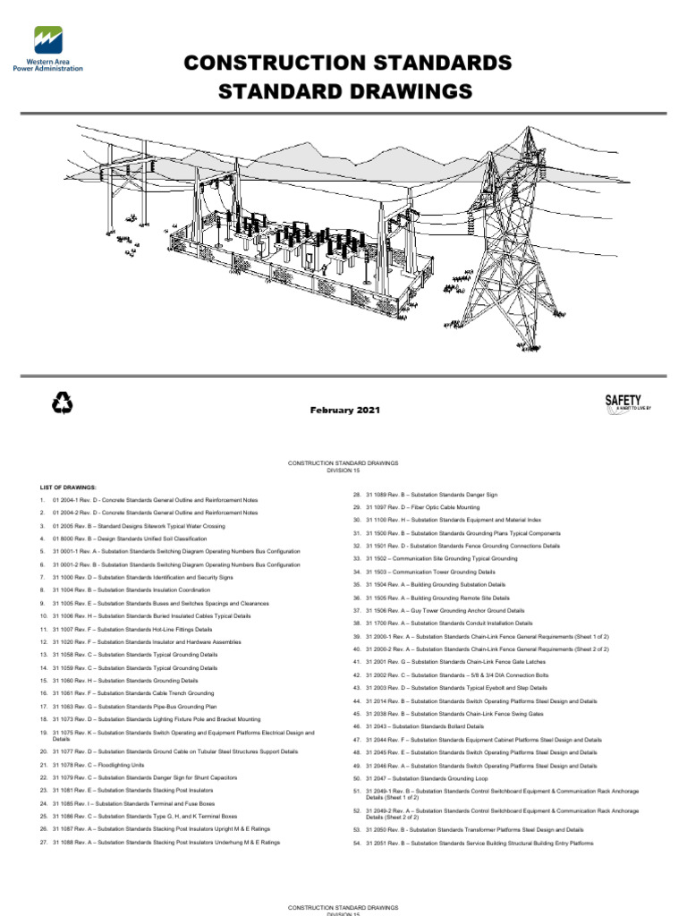 Construction Standard Drawings Overview | PDF | Technology & Engineering