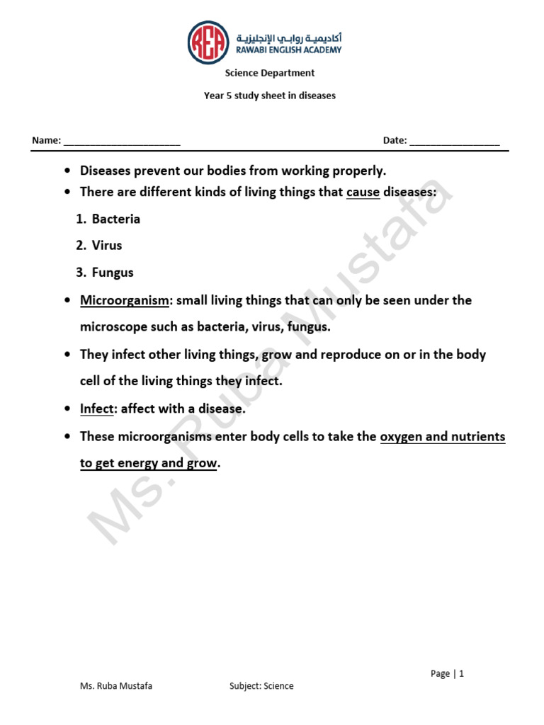 1.4 Diseases Notes | PDF