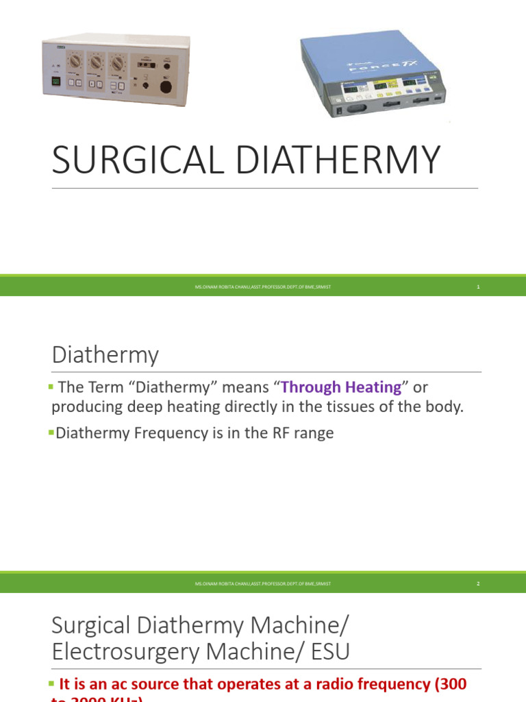 Surgical Diathermy | Download Free PDF | Medicine | Electricity