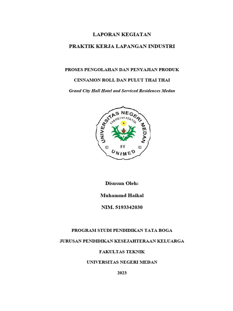 File PKL Baru Haikal | PDF | Bisnis | Seni