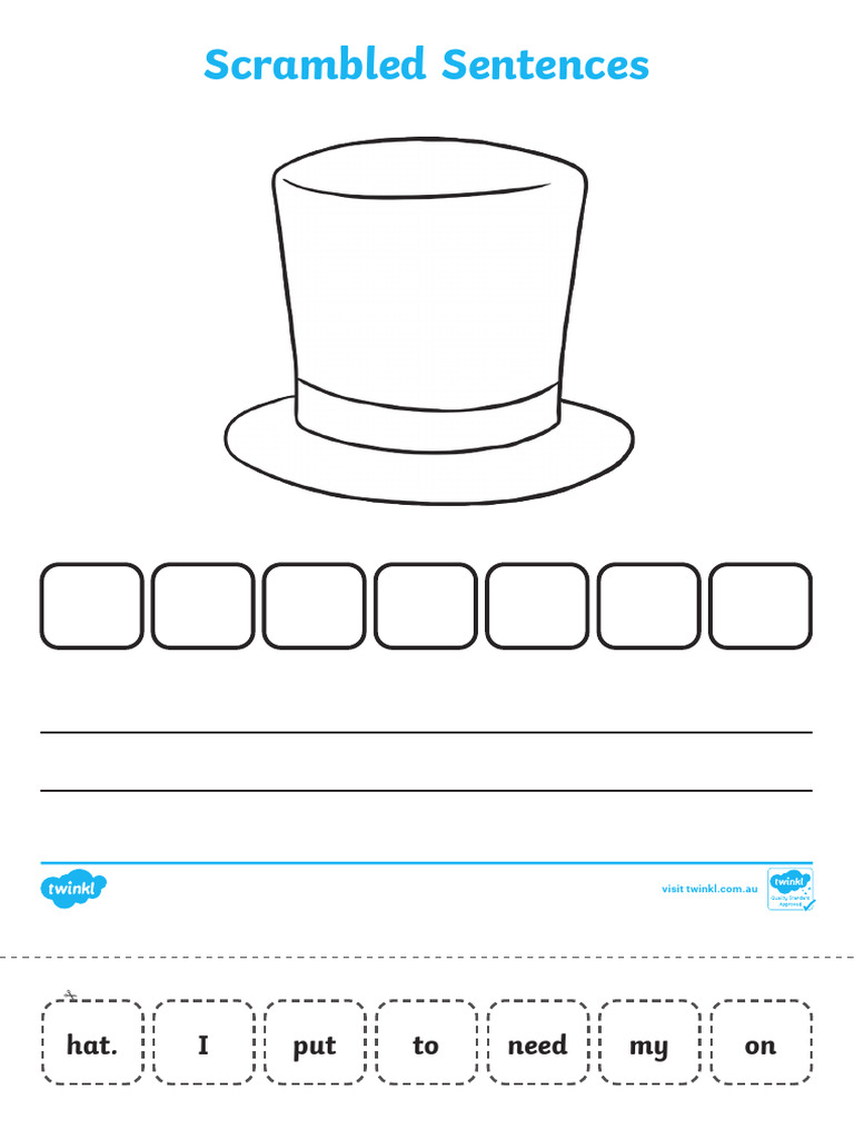 Scrambled Sentences Worksheets (Dragged) 5 | PDF