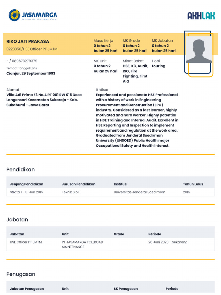 CV Riko Jati Prakasa | PDF