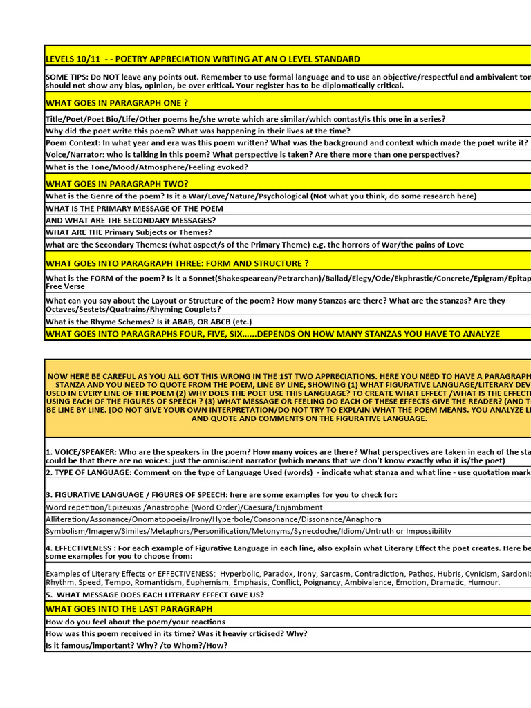 Analyzing Poetry: Structure and Techniques | PDF | Poetry | Rhetoric