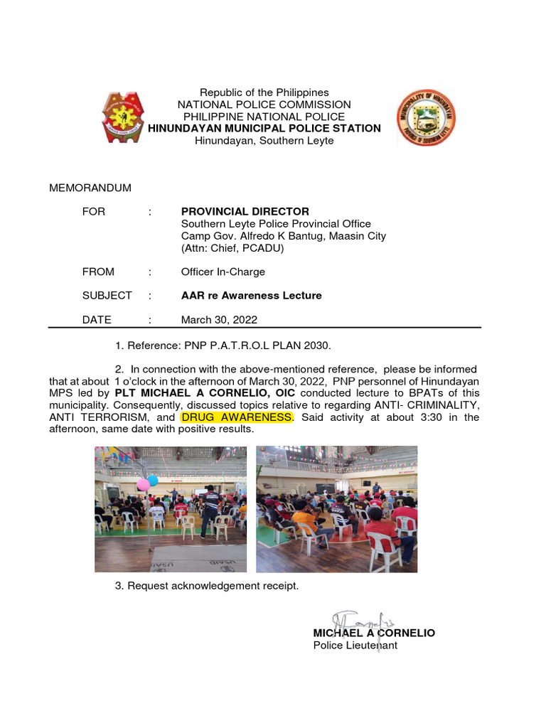 AAR Re Awareness Lecture 2022 | Download Free PDF | Justice | Crime ...