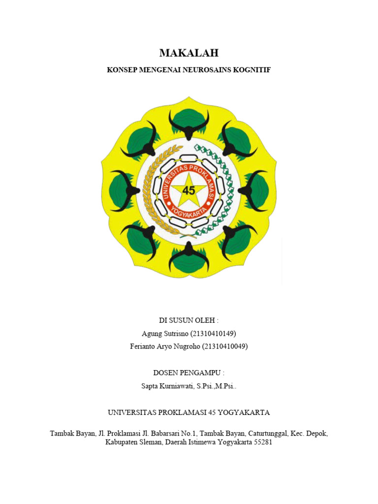 Makalah Kelompok 1 Psikologi Kognitif - Konsep Mengenai Neurosains ... Makalah Kelompok 1 Psikologi Kognitif - Konsep Mengenai Neurosains ...