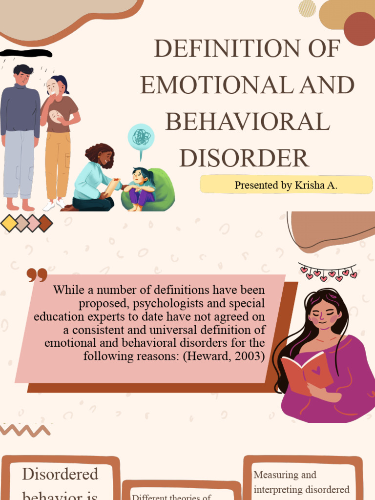Emotional & Behavioral Disorders | PDF | Mental Disorder | Diagnostic ...