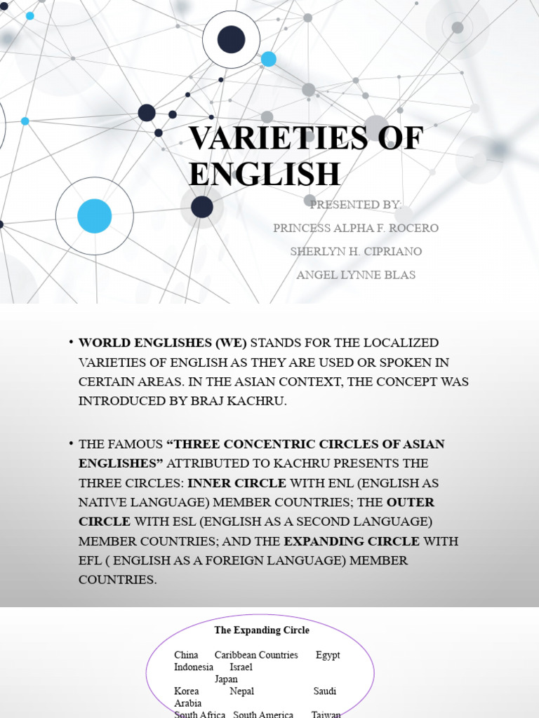 Varieties of English | PDF | English As A Second Or Foreign Language ...