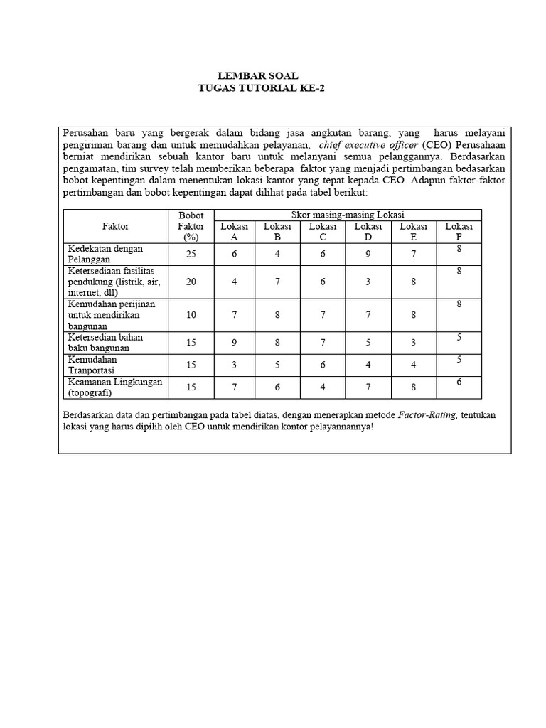 Soal Tugas 2 Tuton_EKMA4369 | PDF