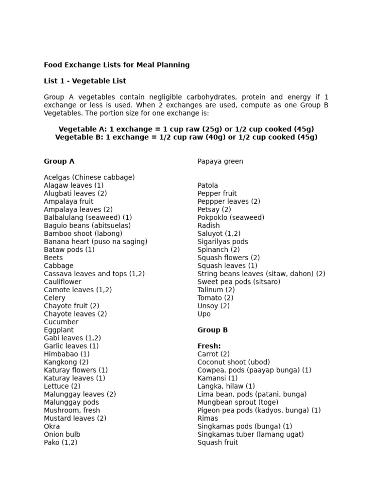 Diabetic Meal Planning Guide | PDF | Fatty Acid | Fat