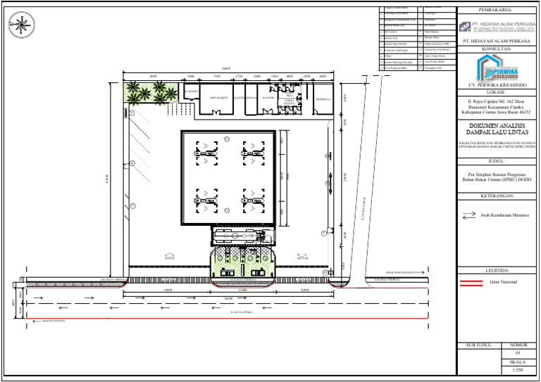 01.pra Siteplan Spbu Cipaku Lalin00 | PDF