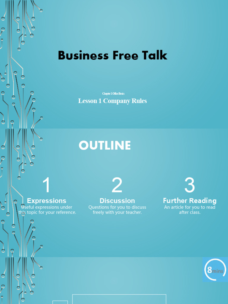 Business Free Talk: Lesson 1 Company Rules | PDF