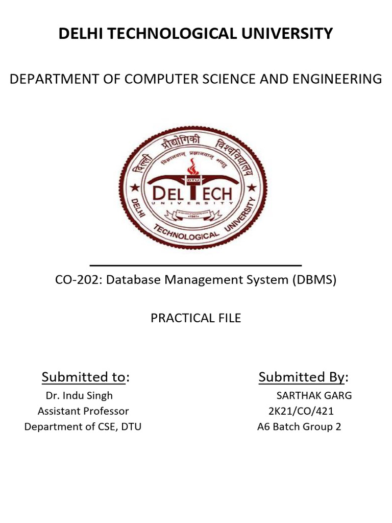 DBMS Lab | PDF