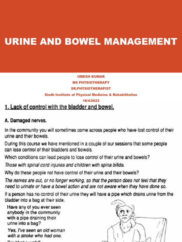 Urine and bowl management | PDF