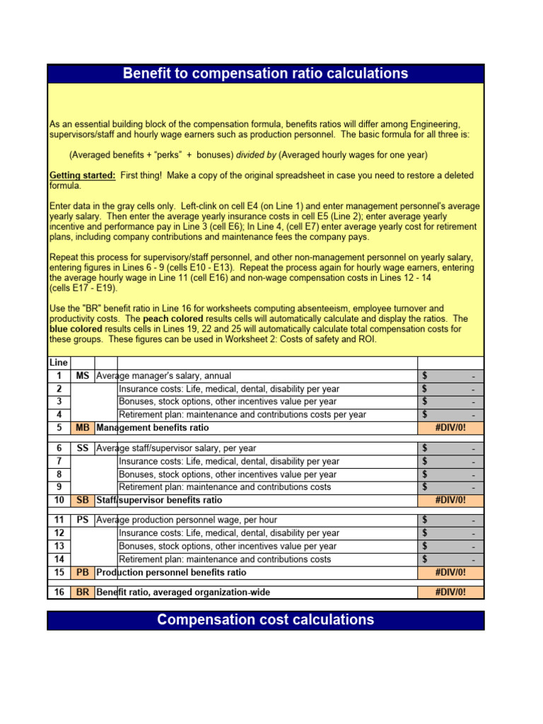 Safety Costs Calculator | PDF