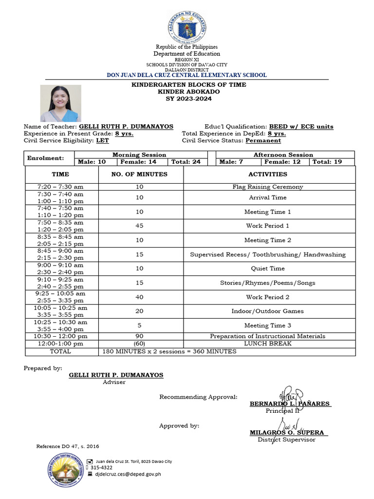 Blocks of Time 2024 | PDF | Social Institutions | Schools