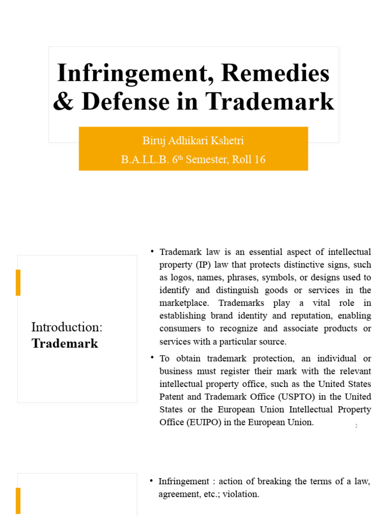 Trademark Law for Law Students | PDF | Trademark | Common Law