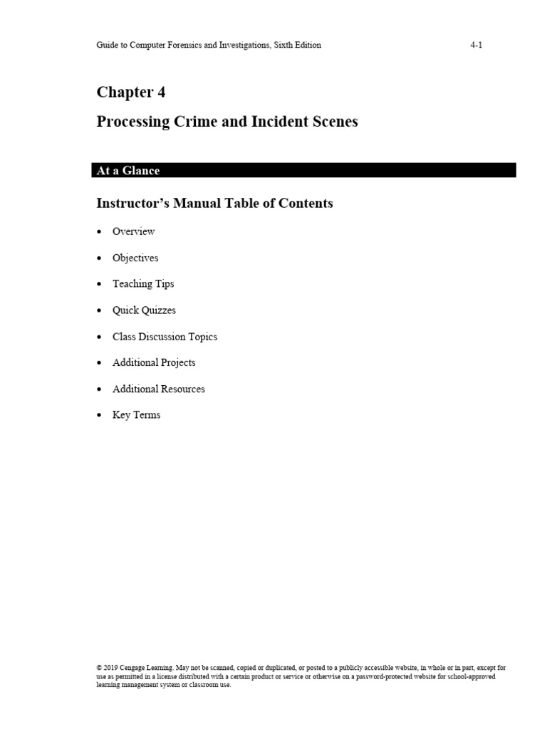 Gcfi6e Im Ch04 | PDF | Search Warrant | Computer Forensics