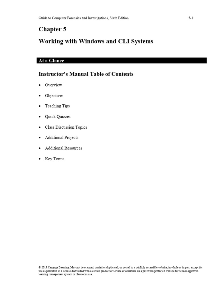 Gcfi6e Im Ch05 | PDF | Windows Registry | Computer File