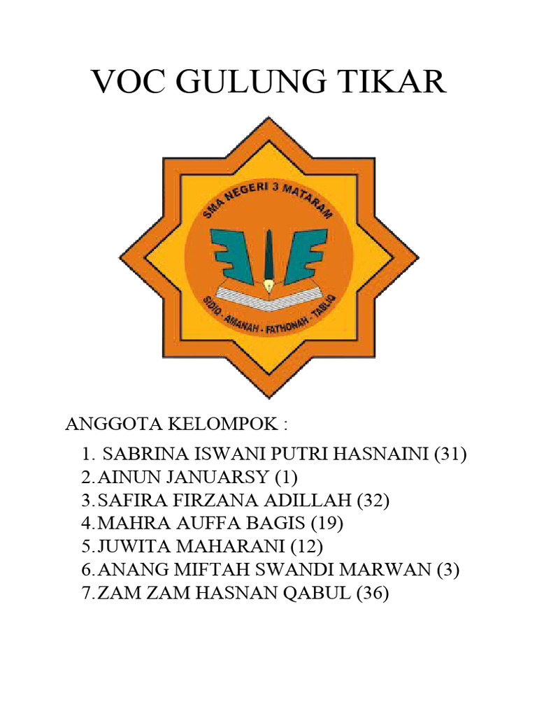 Makalah Voc Gulung Tikar | PDF