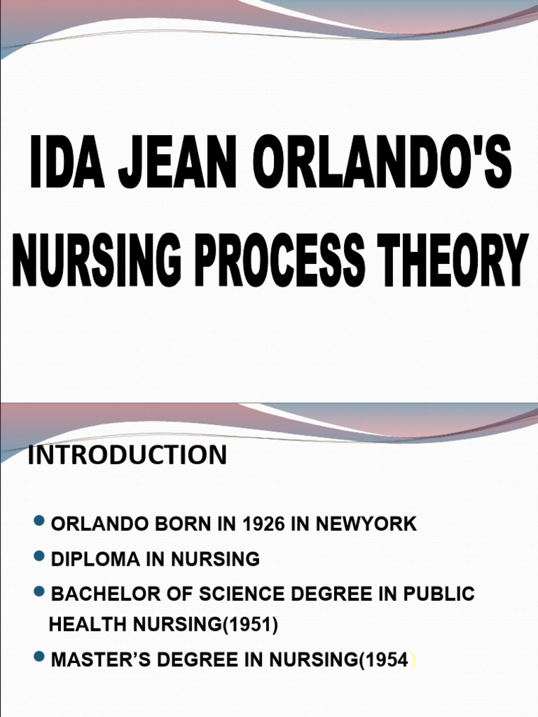 Ida Jean Orlando's | PDF