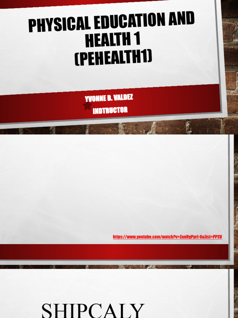 Week 1 Pe Health | PDF | Physical Education | Cognition