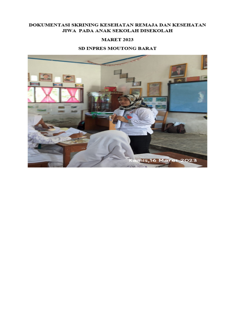 Dokumentasi Skrining Kesehatan Remaja Dan Kesehatan Jiwa Pada Anak ... Dokumentasi Skrining Kesehatan Remaja Dan Kesehatan Jiwa Pada Anak ...