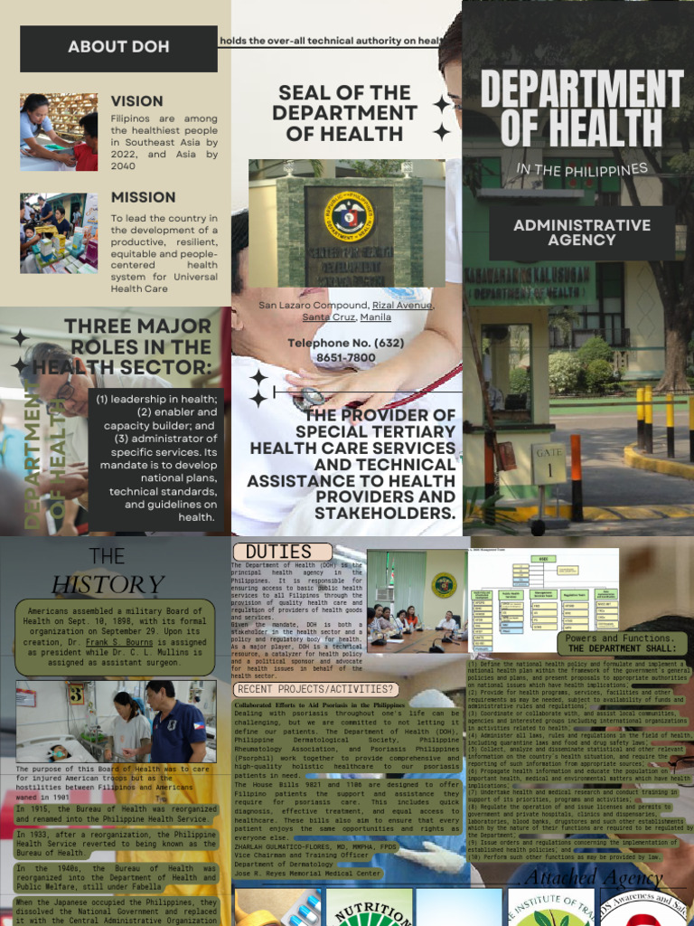 Brochure Department of Health | PDF | Public Services | Medicine