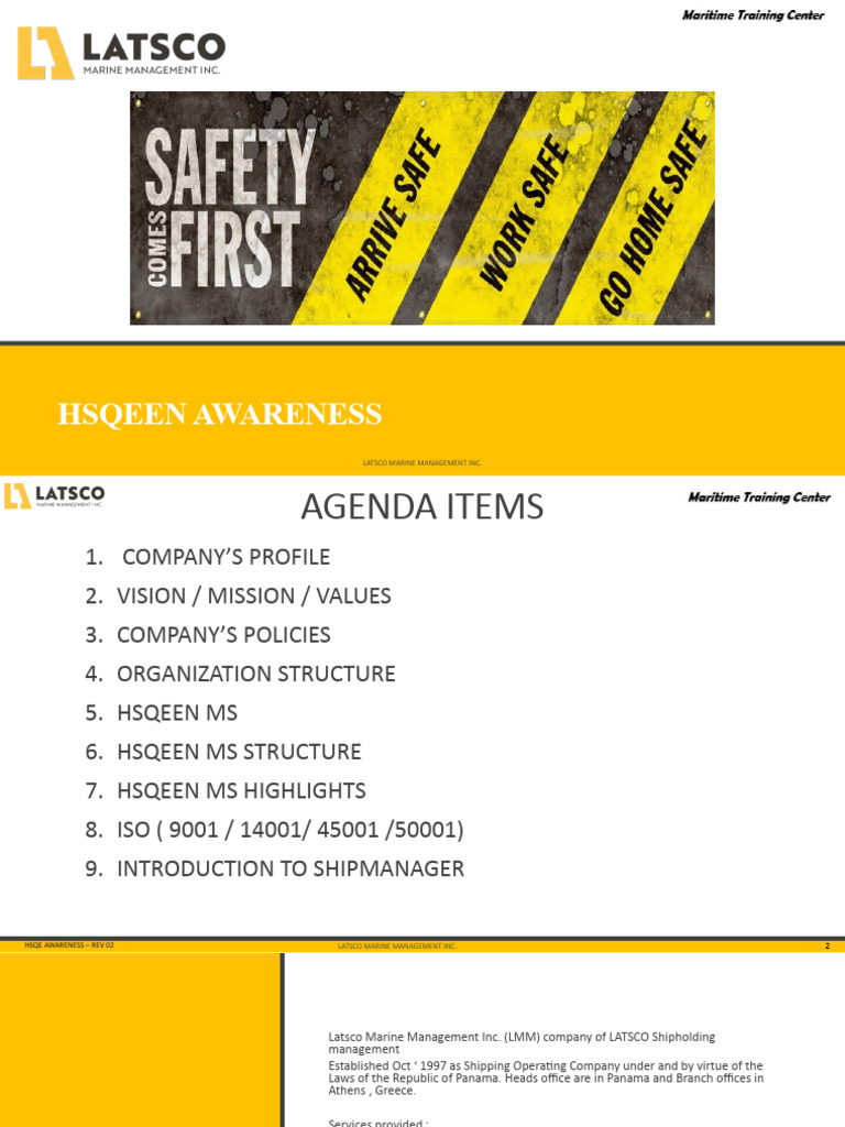 HSQE Awareness Rev 02 | PDF | Safety | Occupational Safety And Health
