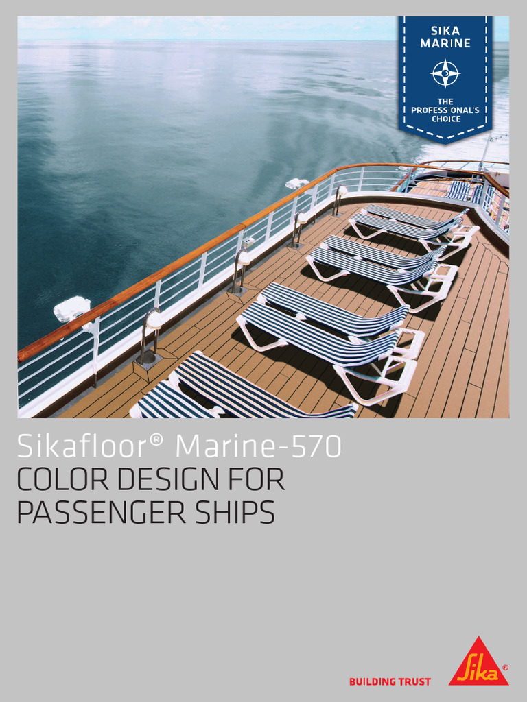 Brochure Sikafloor Marine 570 Color Design For Passenger Ships - WEB | PDF