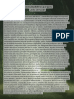 Julio Cortázar - La Continuidad de Los Parques | PDF