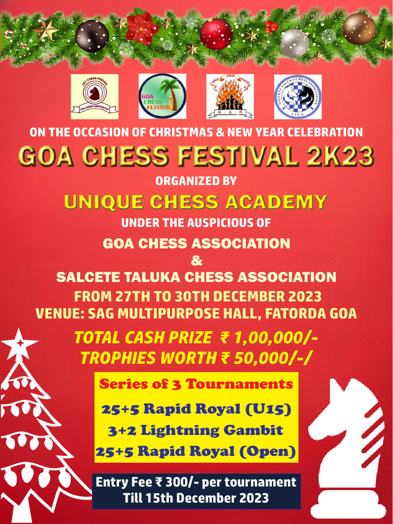 Goa Chess Tournament 2023 Details | PDF | Sports | Board Games