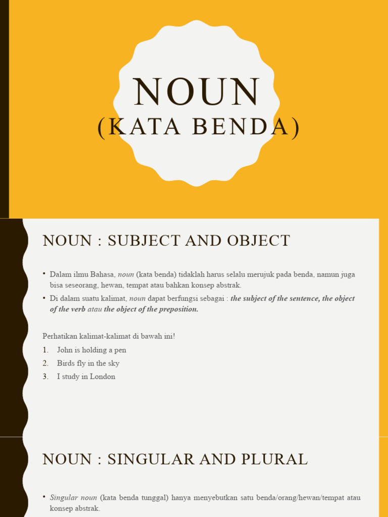 Panduan Lengkap Noun dan Pronoun | PDF