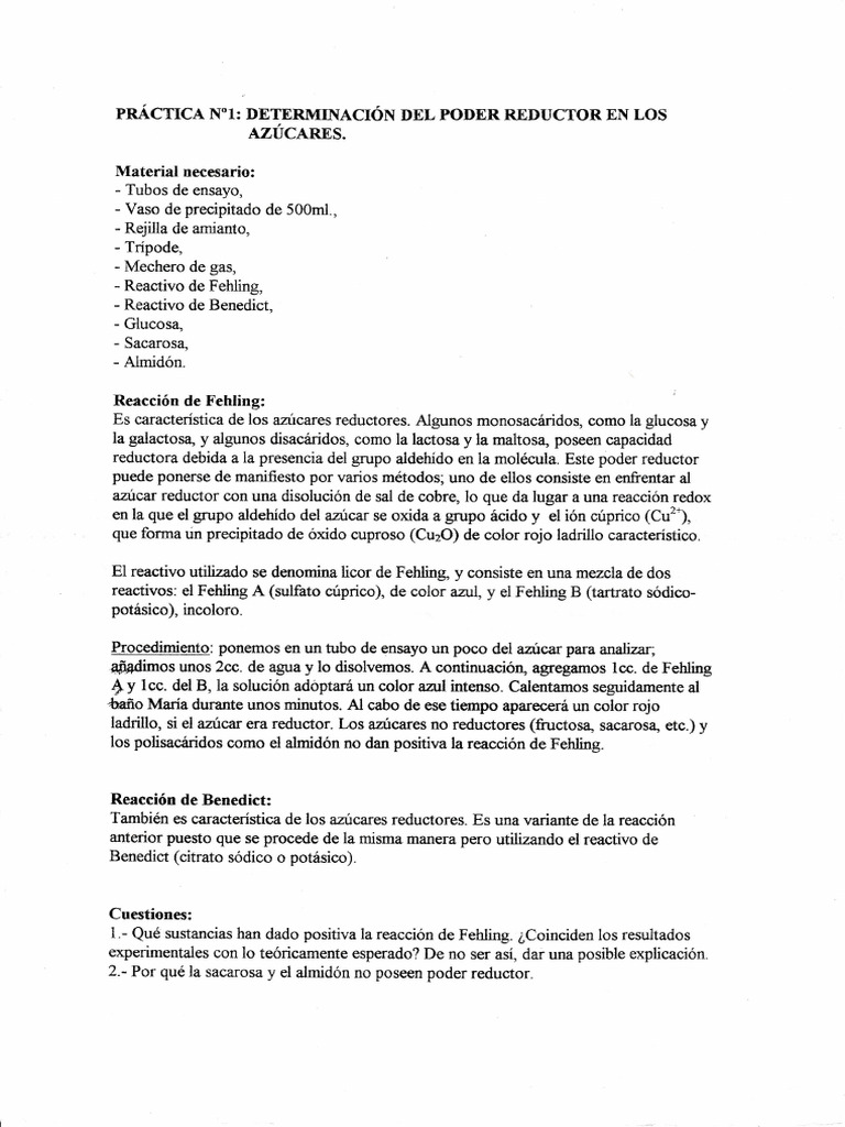 Poder Reductor. Saponoficacion | PDF