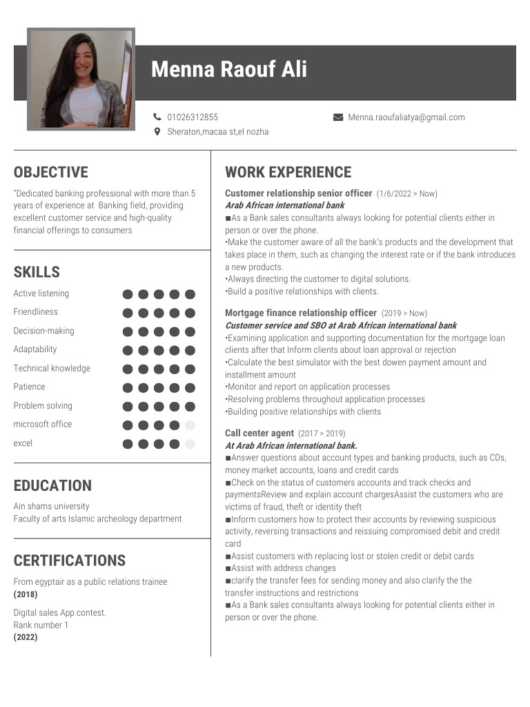 Menna Raouf Ali Goodcv - Com 270922.85400 | PDF