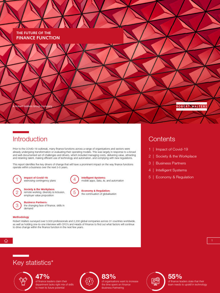 Future Finance Function Insights | PDF | Employment | Cloud Computing